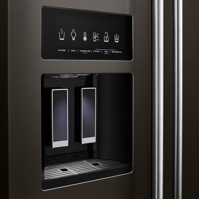 Nevera KitchenAid Side By Side 634 Lts - Negro Acero Inoxidable ...